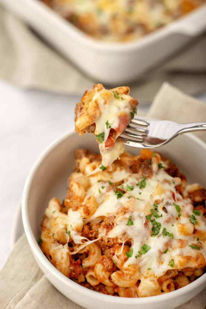 Cheesy Baked Goulash - Krystel's Cooking