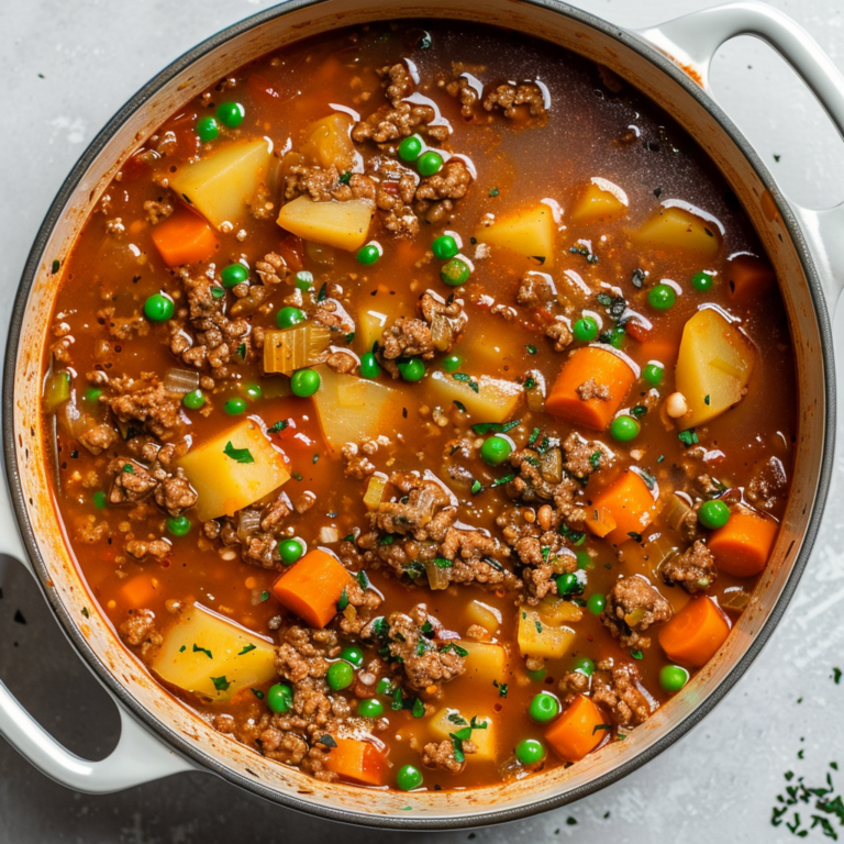 The Ultimate Easy Hamburger Stew - Krystel's Cooking