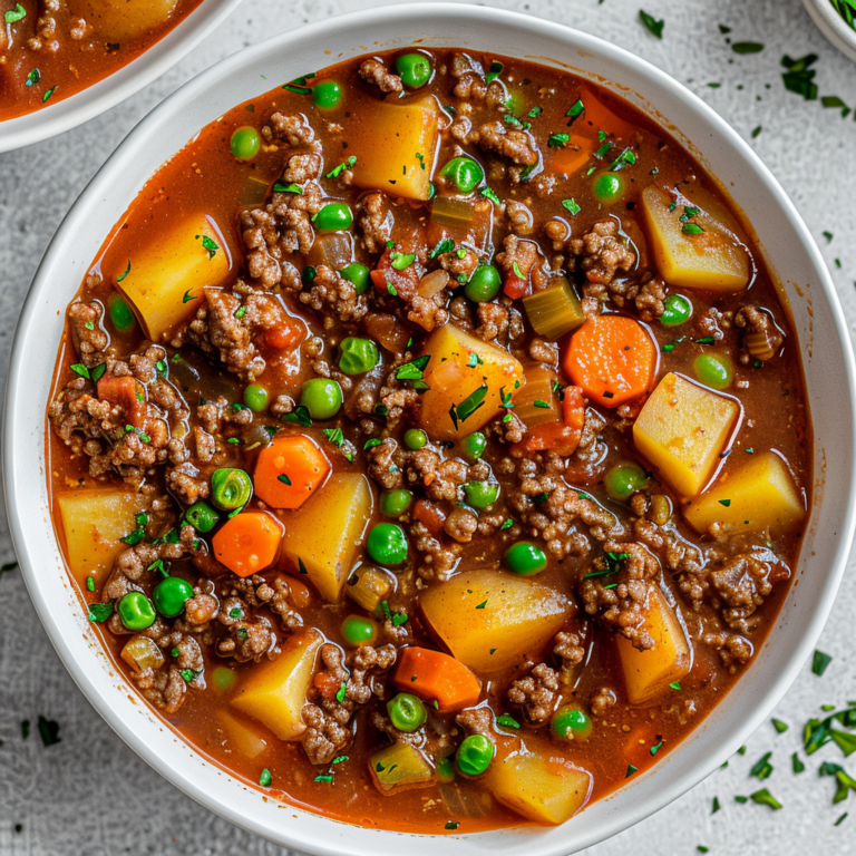 The Ultimate Easy Hamburger Stew - Krystel's Cooking