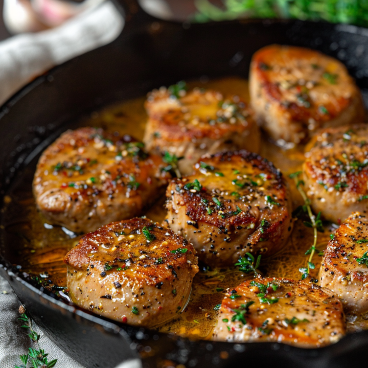 Pan Seared Pork Medallions - Krystel's Cooking