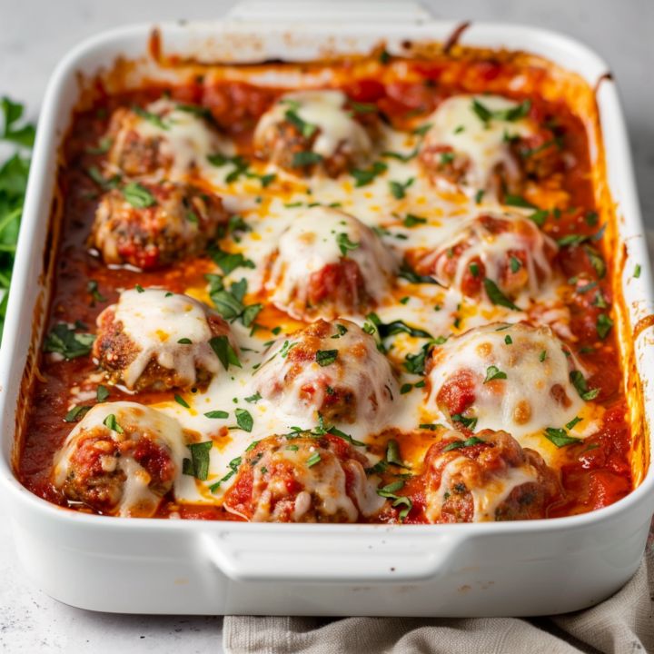 Easy Cheesy Baked Meatballs - Krystel's Cooking