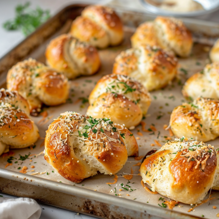 Easy Garlic Bread Knots - Krystel's Cooking