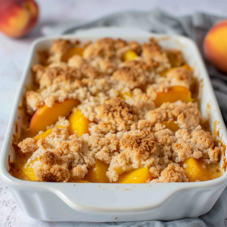 The Best Peach Cobbler - Krystel's Cooking