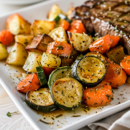 Garlic Herb Roasted Vegetables - Krystel's Cooking