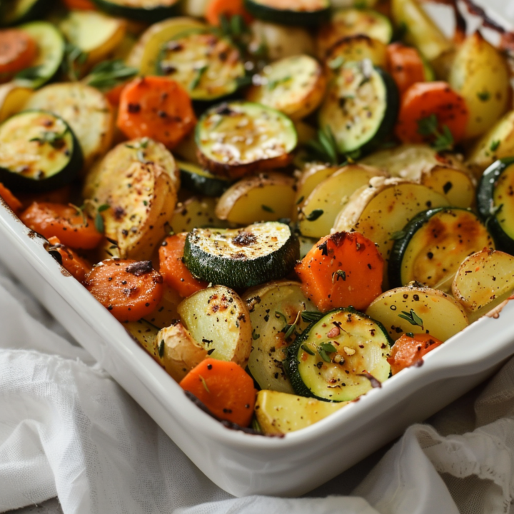 Garlic Herb Roasted Vegetables - Krystel's Cooking
