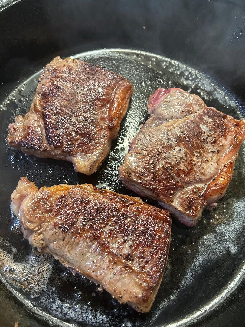 Parmesan Crusted Steak - Krystel's Cooking