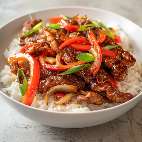 Easy Crispy Sweet Chilli Beef Recipe - Krystel's Cooking