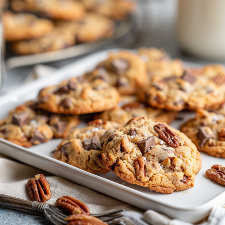 Bourbon Brown Butter Chocolate Chunk Cookies - Krystel's Cooking