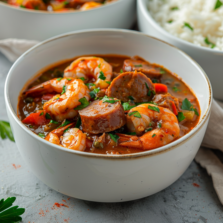 Easy Shrimp and Sausage Gumbo - Krystel's Cooking
