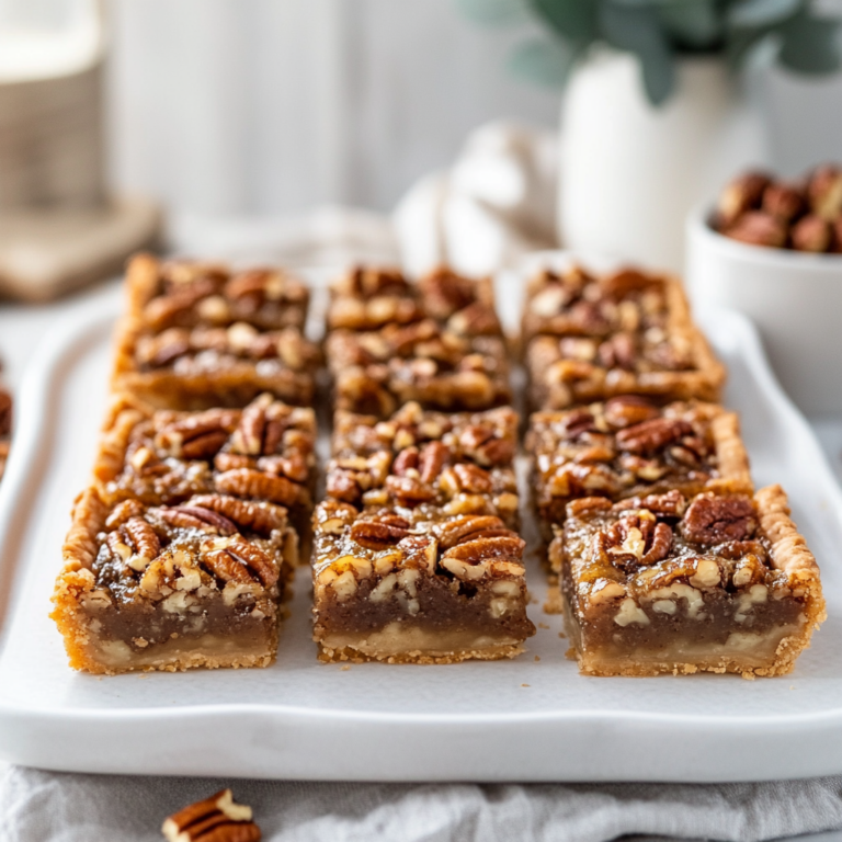 Easy Pecan Pie Bars - Krystel's Cooking