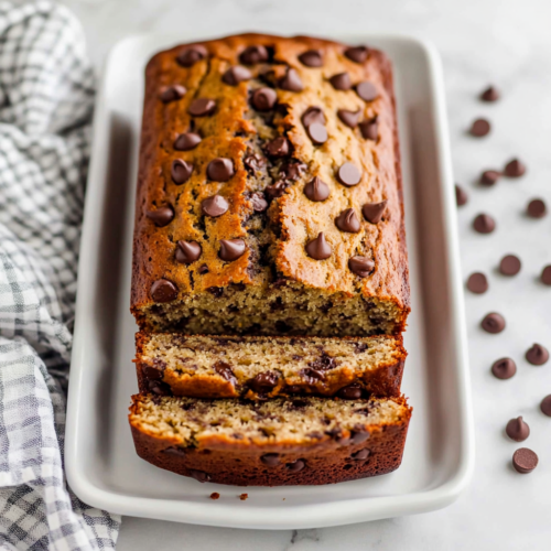 Chocolate Chip Banana Bread - Krystel's Cooking