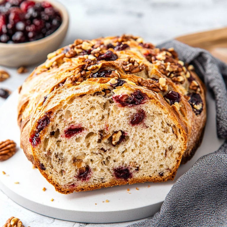 Easy Cranberry Walnut Bread - Krystel's Cooking