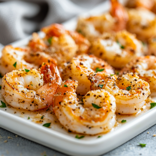 Garlic Parmesan Roasted Shrimp - Krystel's Cooking