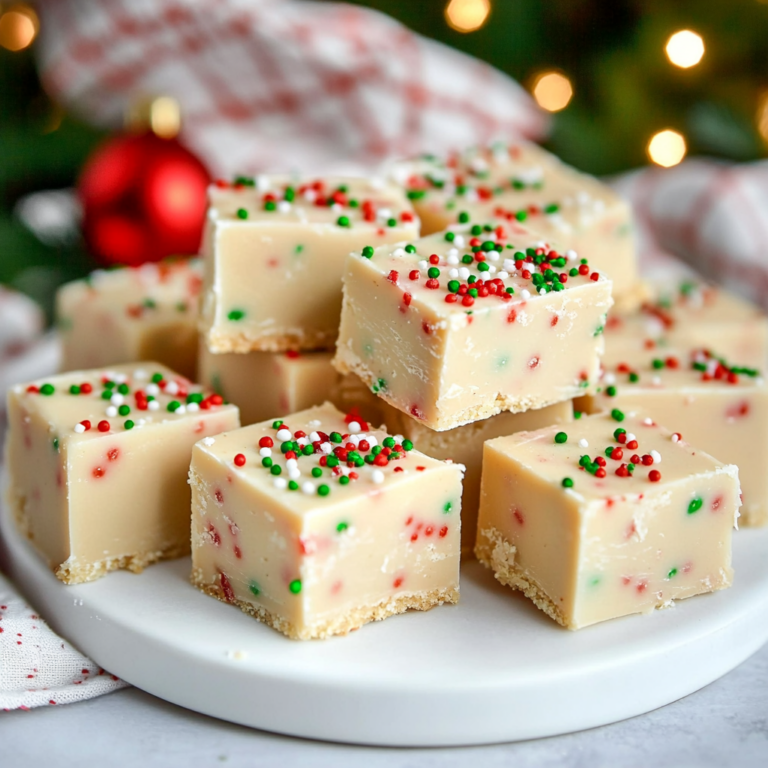 Easy Sugar Cookie Christmas Fudge - Krystel's Cooking