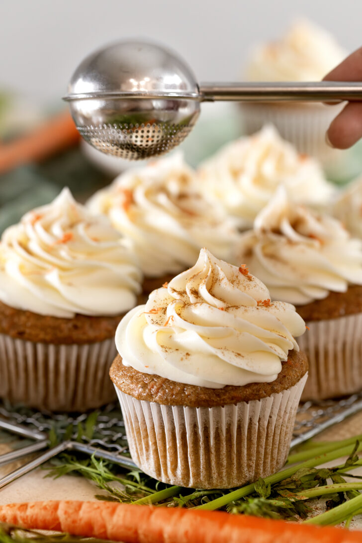 Carrot Cake Cupcakes With Cream Cheese Frosting - Krystel's Cooking
