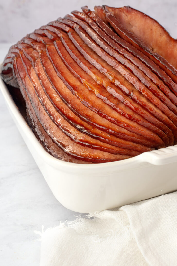 Easy Brown Sugar Glazed Ham - Krystel's Cooking