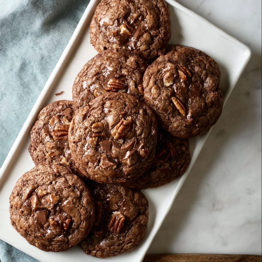 Easy German Chocolate Cookies - Krystel's Cooking