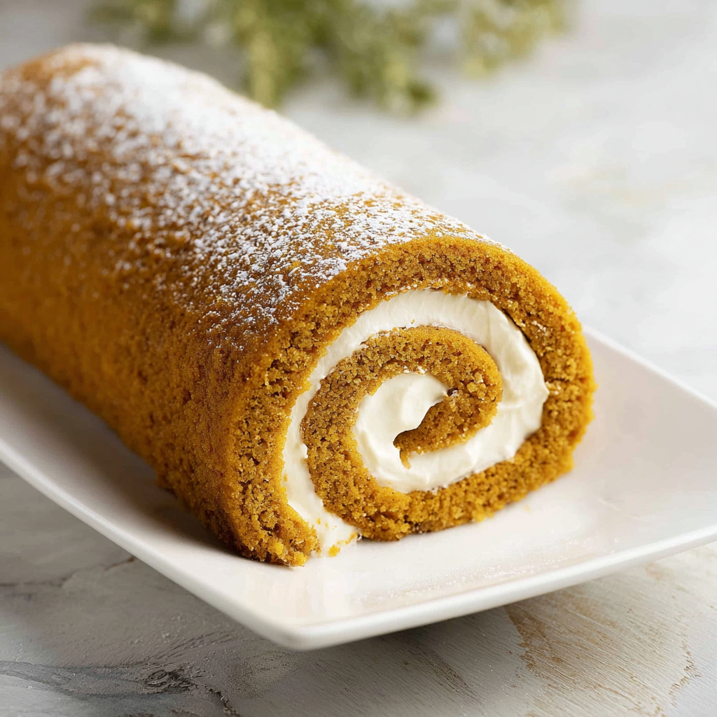 Easy Pumpkin Spice Roll - Krystel's Cooking